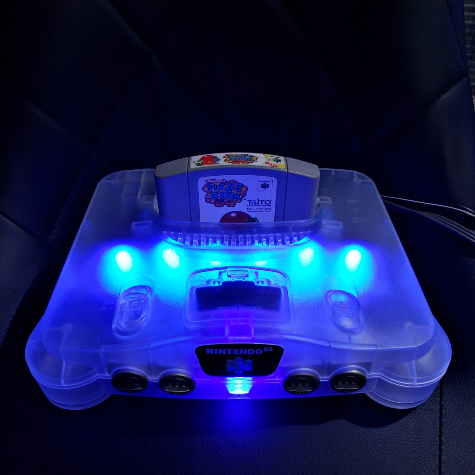 Custom Nintendo 64 (N64) Console + Blue LEDs, #4748 | The Retro Hero