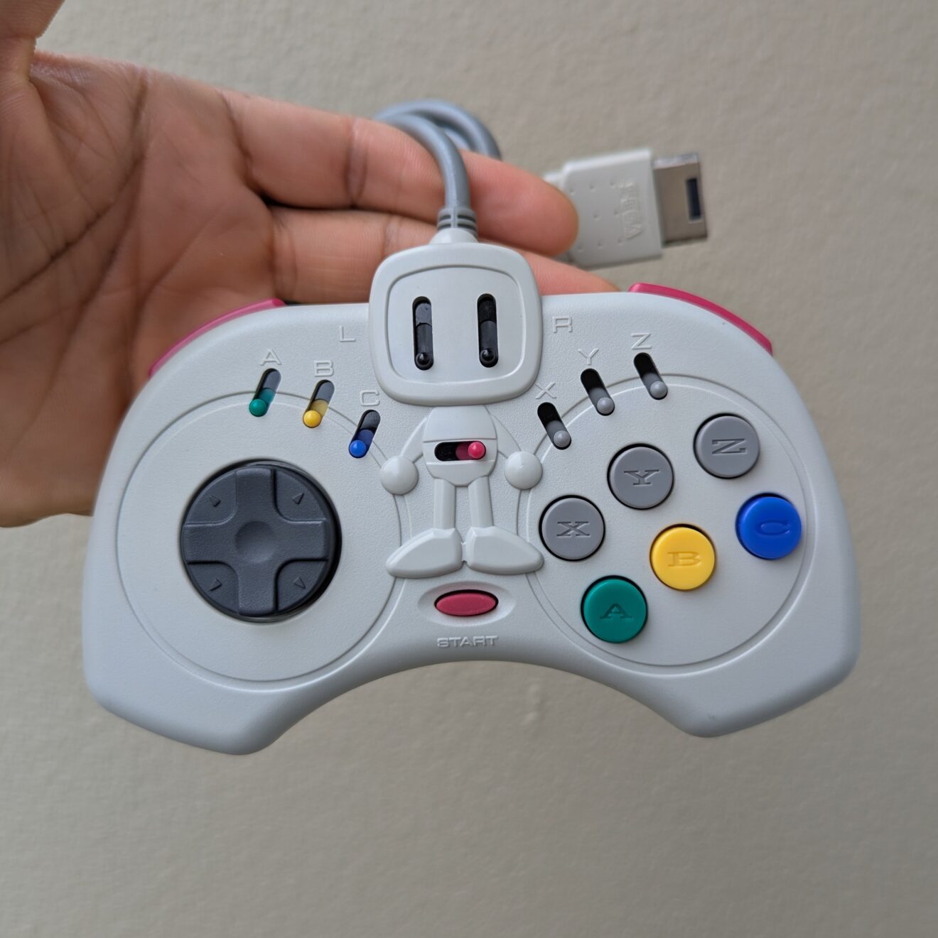Restored Sega Saturn Hudson Soft SBOM Joy Card Controller | The Retro Hero